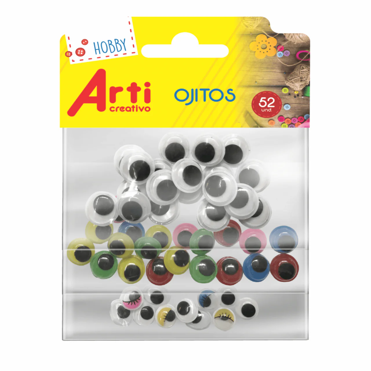 Ojitos adh ovalados surtidos arti tacf00015-oval - Panita | Tienda Online