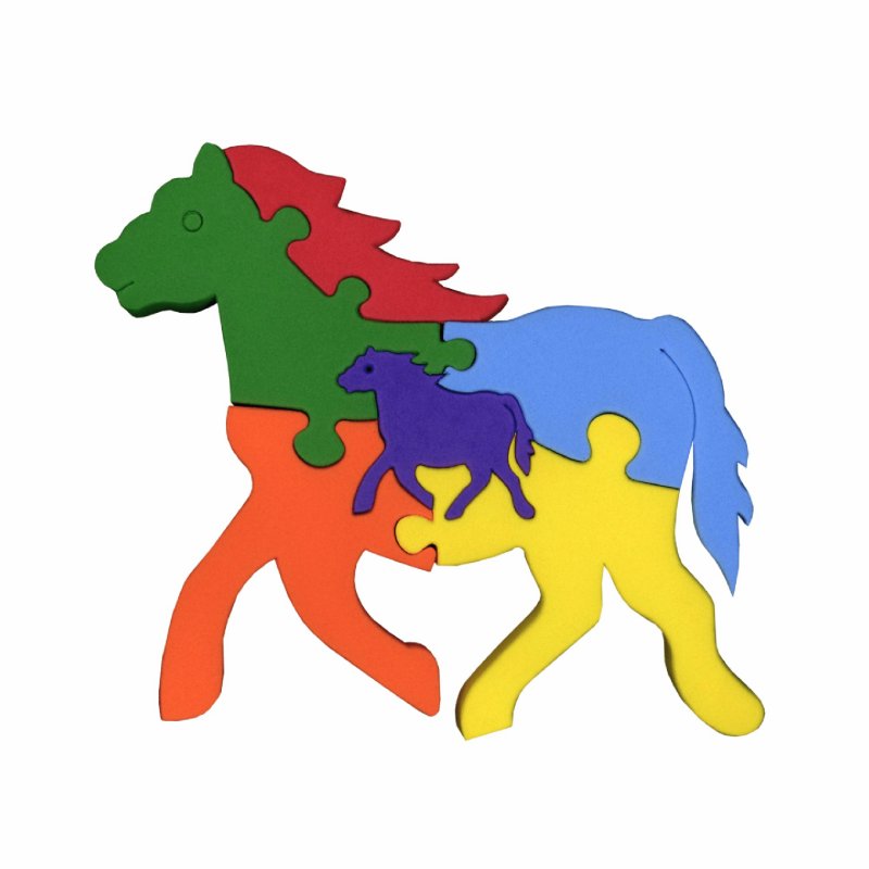 Rompecabeza de goma eva caballo ( niños 5+) arti tacjuedi026 - Panita ...