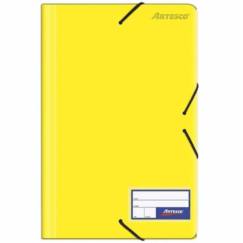 Folder de plastico of c/liga amarillo artesco 16090301 - Panita ...