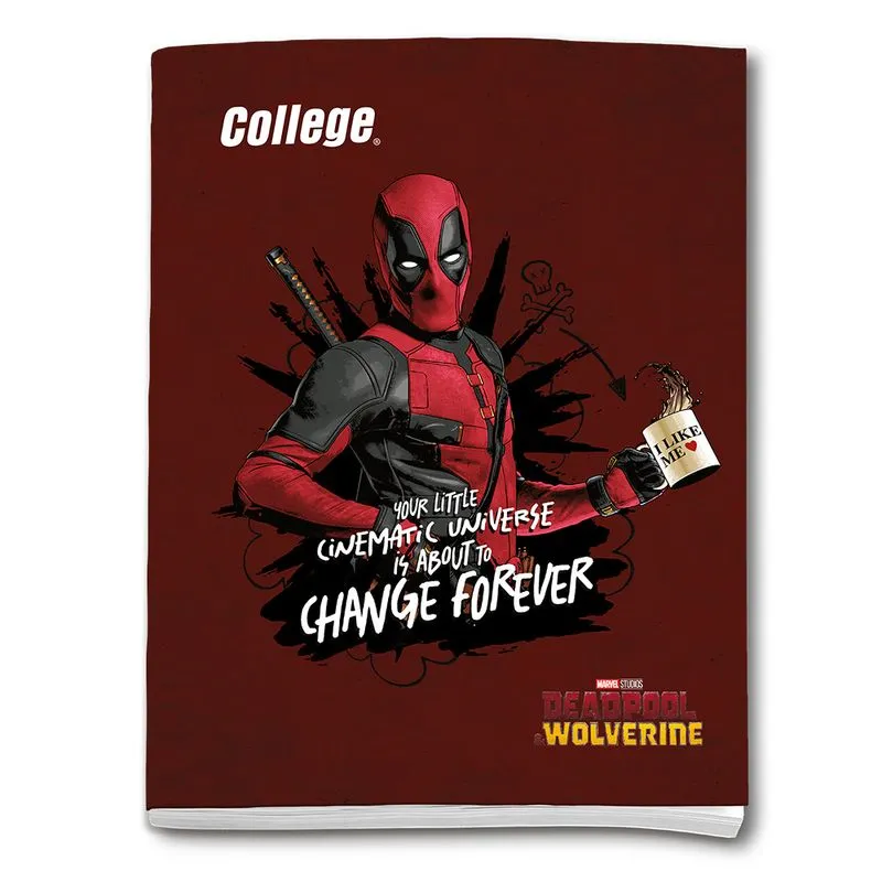 Cuad rayado a4 80h deadpool & wolverine / avengers college 004-024305 ...