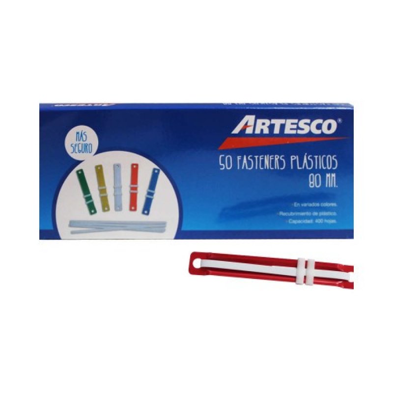 Fastener de plasticos cajx50 colores artesco 16325101 - Panita | Tienda ...