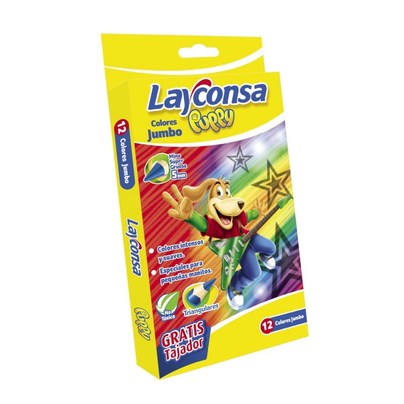 Colores jumbo x12l layconsa 2000140104 - Panita | Tienda Online
