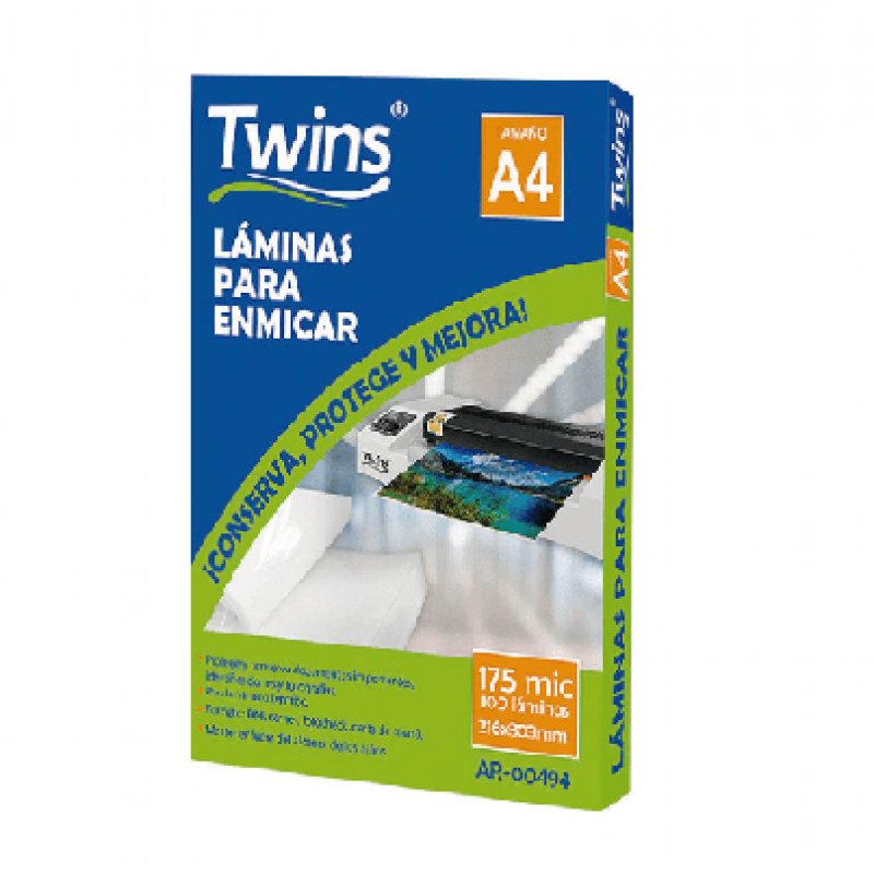 Lamina para enmicar a4 175mic 100h twins ar-00494 - Panita | Tienda Online