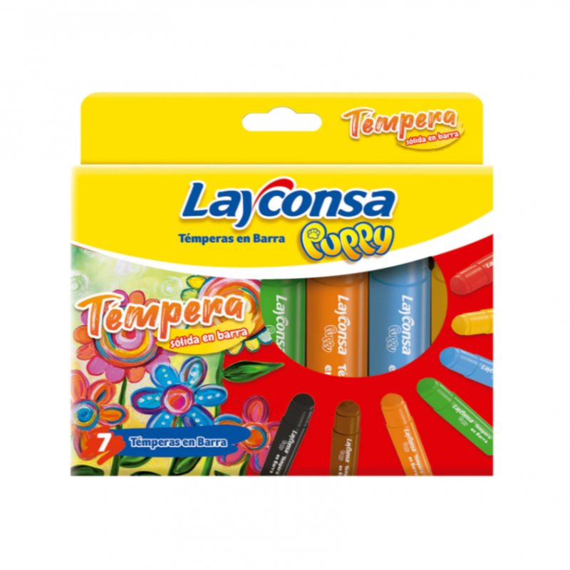Temperas solidas barra x7 puppy layconsa 2000620053 - Panita | Tienda ...