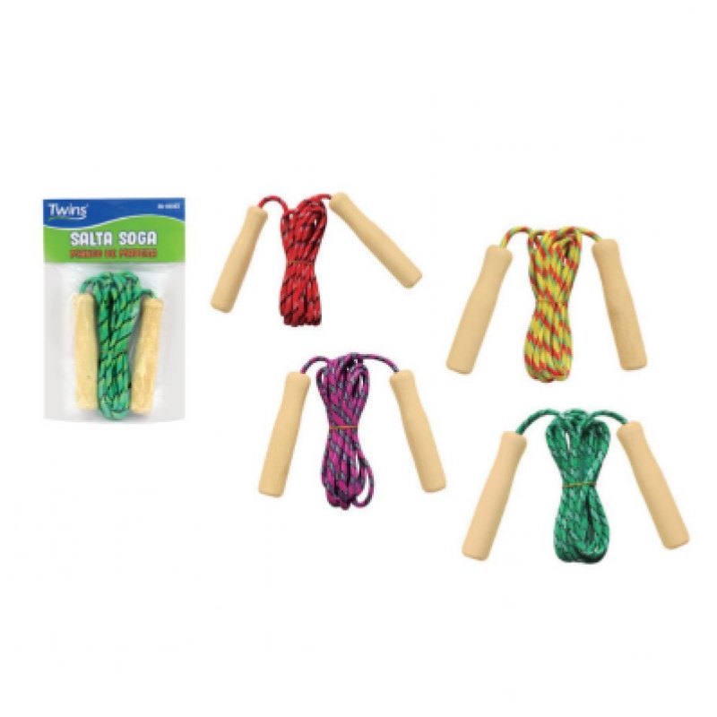 Salta soga mango de madera twins ar-02083 - Panita | Tienda Online