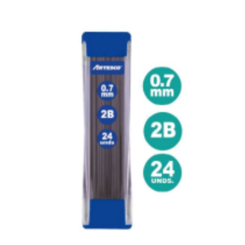 Minas 0.7mm 2b artesco ar07014502 - Panita | Tienda Online